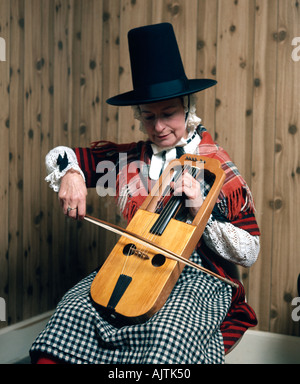 A Crwth an ancient Welsh stringed musical instrument Stock Photo - Alamy