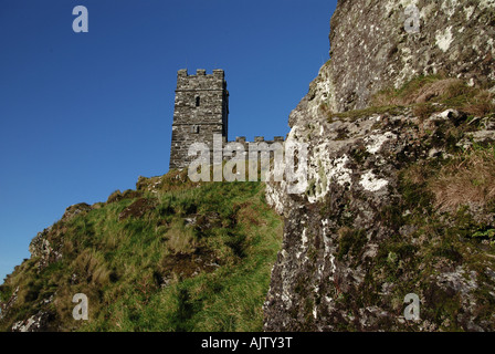St Michael's Church at Brentor (Brent Tor), Dartmoor, Devon, UK in ...