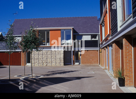 Contemporary housing on the Newhall development Harlow Essex UK Stock ...