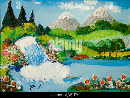 Turkish blind painter Esref Armagan Stock Photo - Alamy