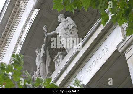BBC Bush House statues Aldwych London WC2 England 2004 Stock Photo - Alamy