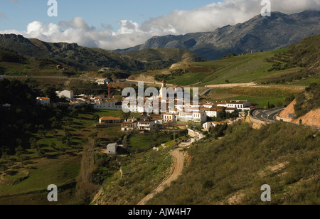 View of Atajate, White Villages, Pueblos Blancos, Andalucia, Spain ...