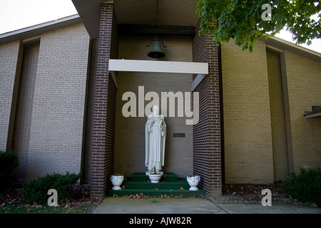 statue of Father Samuel Mazzuchelli, pioneer priest and educator, who ...