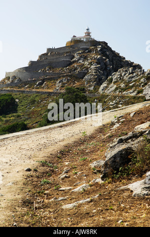 Faro de Cies in Cies islands. Galicia, Spain Stock Photo - Alamy
