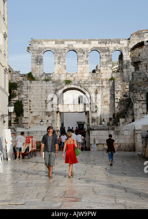 Roman Silver Gate in Split, Croatia Stock Photo - Alamy