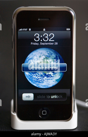 Welcome to IPhone message on screen - USA Stock Photo - Alamy