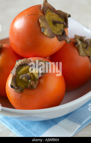 Persimmon or Sharon Fruit Stock Photo - Alamy
