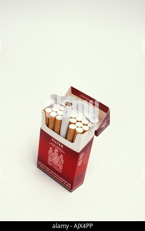 A Packet of Cigarettes Stock Photo - Alamy