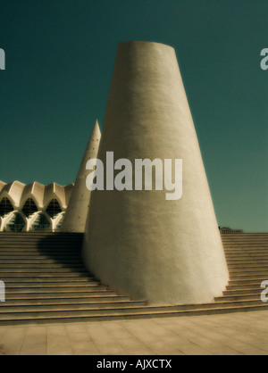 Conoid structure keeping the access to the basement, made in "trencadis ...