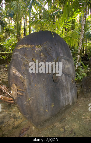 Stone money on the island of Yap, Micronesia Stock Photo: 147735815 - Alamy
