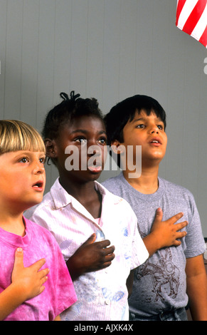School children pledging their allegiance to the flag Southington ...