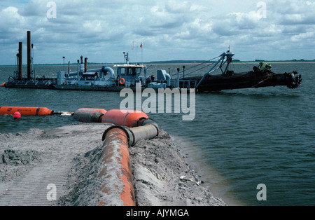 Dike construction / Deichbau Stock Photo - Alamy