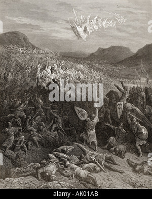 The Crusades, The Battle of Nicaea, 1097, engraving, before 1883 Stock ...