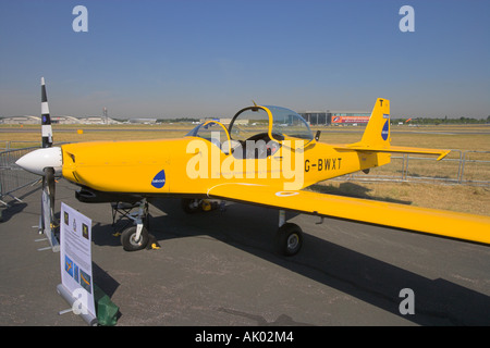 Slingsby T67 Firefly trainer aircraft flying display at Rougham airshow ...