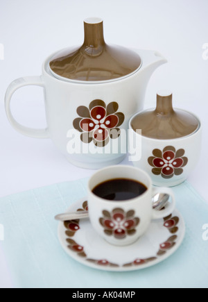 Retro coffee set Stock Photo - Alamy