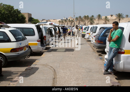 Tripoli, Libya. Long-Distance Bus Stop Stock Photo - Alamy