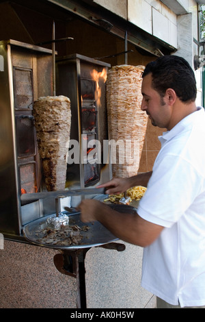 Tripoli, Libya. Shwarma Stand, Gargaresh District Stock Photo - Alamy