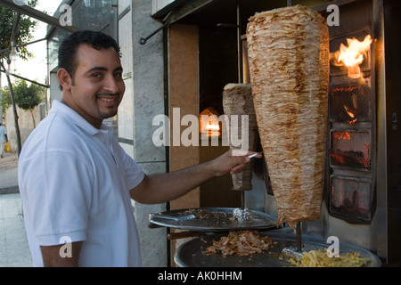 Tripoli, Libya. Shwarma Stand, Gargaresh District Stock Photo - Alamy