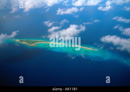 Aerial view of Kuwajelein atol Marshall Islands N Pacific Stock Photo ...