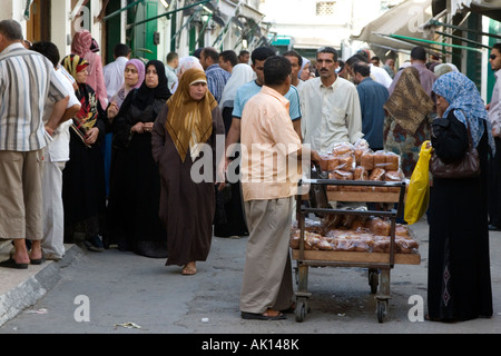 Tripoli, Libya. Street Scene, Women Shopping, Gargaresh District Stock ...