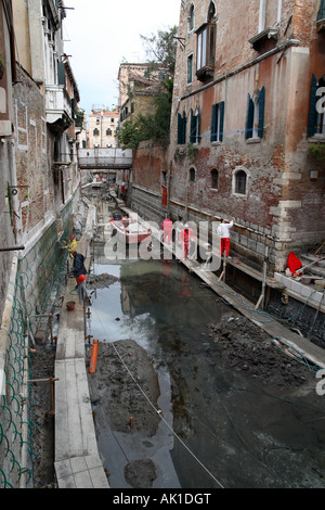 ITALY VENICE CANAL DRAINED Stock Photo - Alamy