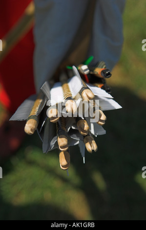 Closeup of armour piercing arrows as used with traditional wooden ...