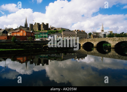 Slaney street in Enniscorthy Ireland decorated with floating Stock ...