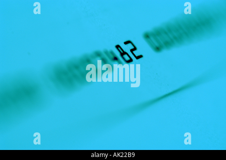 Number series check cheque blue horizontal Stock Photo - Alamy