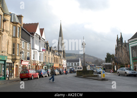 Peebles High Street Stock Photo - Alamy