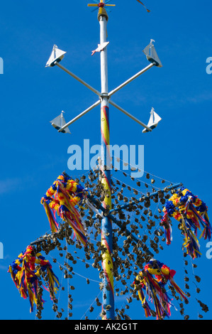 Detail of a traditional Midsummer Pole, Åland Islands, Finland Stock Photo - Alamy