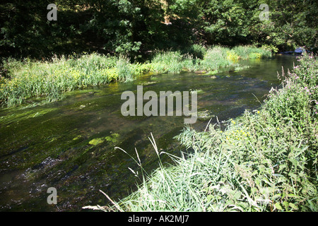 DOVEDALE gorge River Dove with path near Tissington Spires in White ...