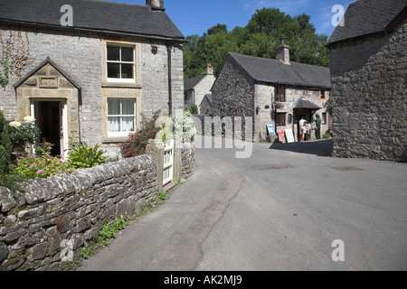Milldale village, Dovedale Peak District National Park, Staffordshire ...