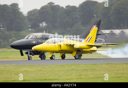 Original RAF display aircraft Yellow Jacks Folland Gnat landing Stock ...