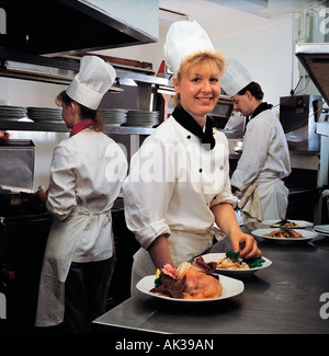 group team with chef and employees business business isolated Stock ...