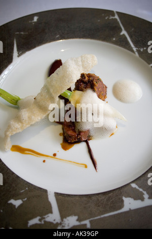 Ballotine of Anjou Pigeon at The Fat Duck Restaurant in Bray Stock ...