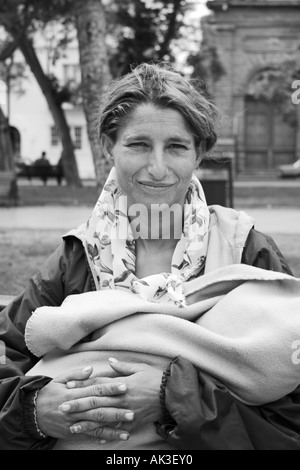 A Gypsy woman with her baby Stock Photo - Alamy