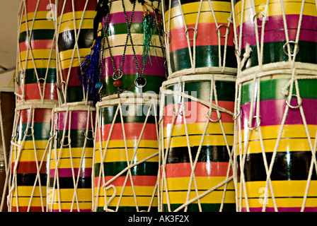 dhol drums in an indian music shop in southall uk often used by bhangra ...
