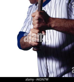 baseball player gripping bat Stock Photo - Alamy
