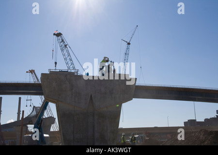 Marquette interchange project overpass construction Milwaukee Wisconsin ...