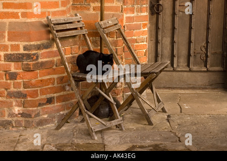 Chairs Outside Roos Hall In Beccles,Suffolk Stock Photo - Alamy