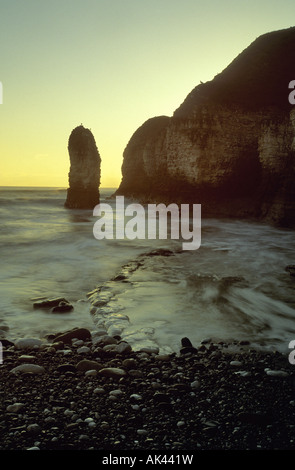 Chalk stack at Flamborough Beach, East Yorkshire Stock Photo - Alamy