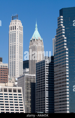 Cluster of buildings in Manhattan Stock Photo - Alamy