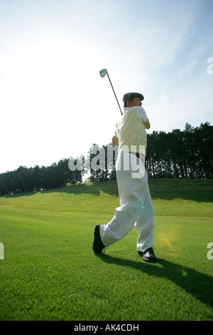 Shadow of man playing golf Stock Photo - Alamy