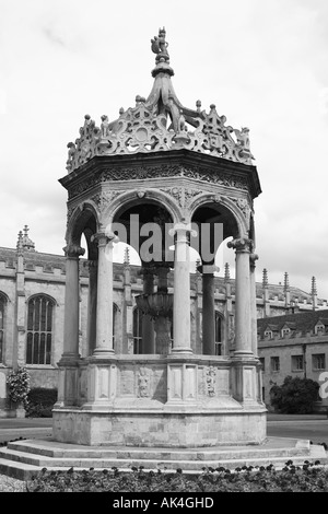A stone fountain at Trinity College Cambridge University Cambridge UK ...