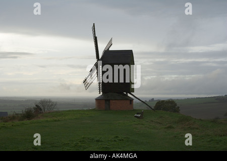 Brill windmill: Traditional wood and brick windmill in the ...