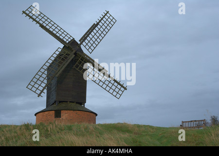 Brill windmill: Traditional wood and brick windmill in the ...