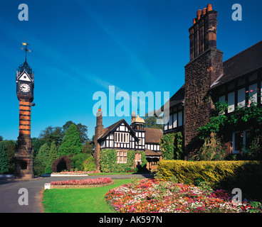 Park Clock at Queen's Park, Crewe, Cheshire, United Kingdom Stock Photo ...
