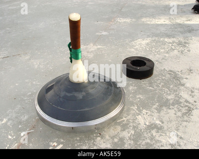 Ice stick shoot winter sport Stock Photo - Alamy