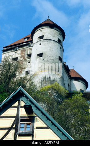 Hellenstein castle, Germany, Baden-Württemberg, Schwäbische Alb ...