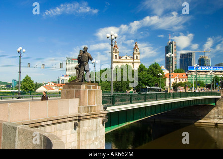 Vilnius Lithuania - statues at Green Bridge - Agriculture (Žemės ūkis ...